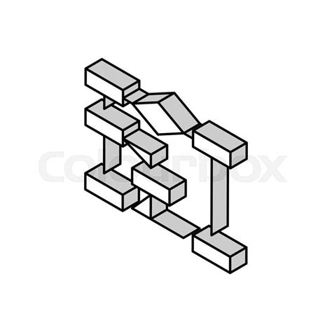 Algorithm Neural Network Isometric Icon Vector Algorithm Ne Colourbox