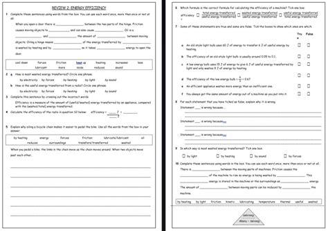 Edexcel Gcse 9 1 Physics Topic 3 Conservation Of Energy Teaching Resources