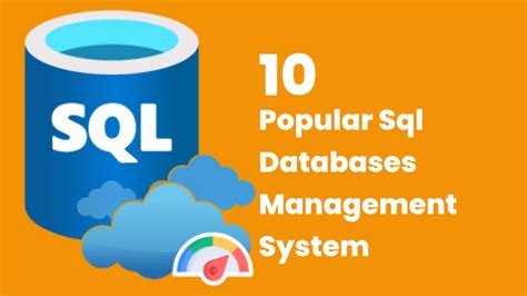 10 Popular Sql Databases Management System