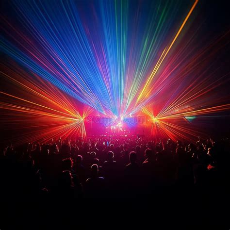 Electrifying Concert Performance Dynamic Laser Lights Illuminate Stage