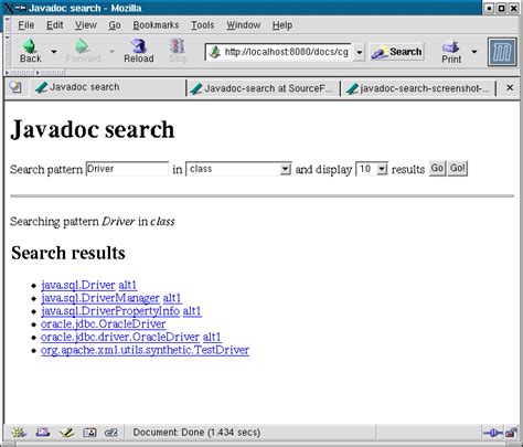 Javadoc Search At Sourceforge