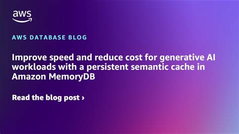 Improve Speed And Reduce Cost For Generative Ai Workloads With A