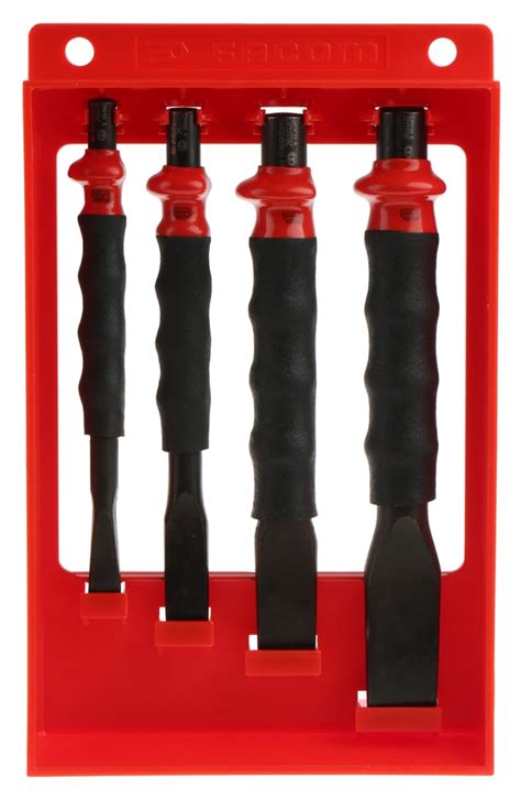 263 Gj4 Facom Facom 4 Piece Steel Cold Chisel Set 15 0 Mm 20 0 Mm