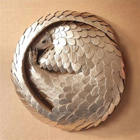 Josh Gluckstein Pangolin Relief 2023 Artsy