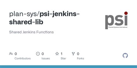 Github Plan Syspsi Jenkins Shared Lib Shared Jenkins Functions