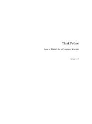 Think Python Free PDF Tutorial