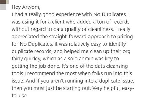 While Not Every Review Of The No Duplicates Salesforce Duplicate