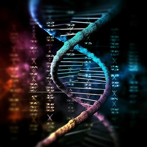 Premium Ai Image Dna With Random Famous Mathematical Equations As A
