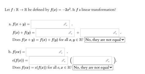 Solved Let F R R Be Defined By F X X Is F A Linear Chegg Com