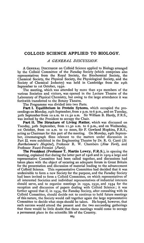 Colloid Science Applied To Biology