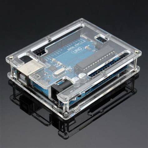 Case para Arduino Uno R3 em Acrílico Transparente Eletrogate 12 anos