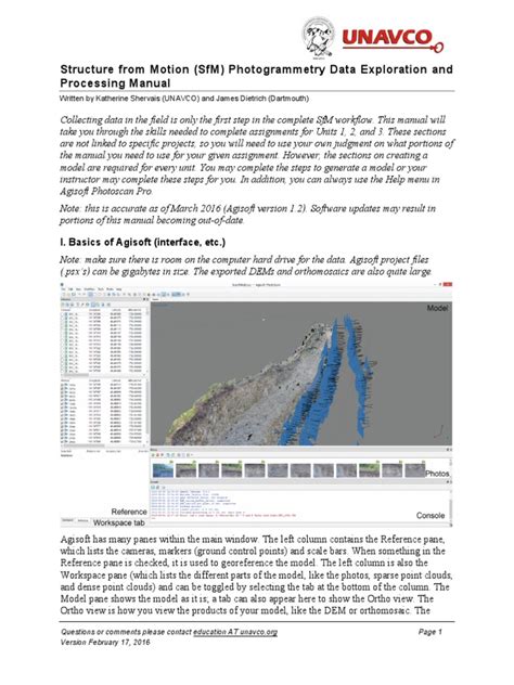 Structure From Motion Sfm Photogrammetry Data Exploration And