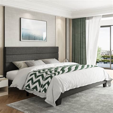 Latitude Run® Upholstered King 100 Linen Panel Headboard And Reviews