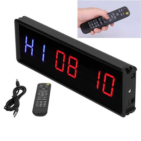 Led Interval Timer Gym Workout Count Down Up Clock Vicedeal