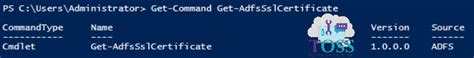 Get Adfssslcertificate Adfs Powershell Cmdlet Toss