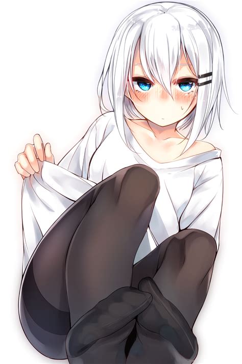Anime Girl With Short White Hair