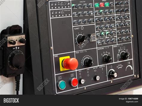 Cnc Control Panel Image Photo Free Trial Bigstock