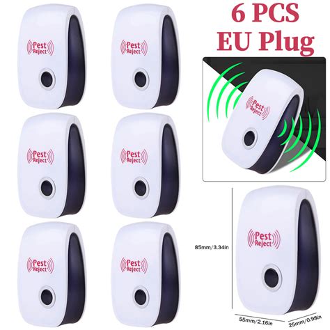 6pcs Ultrasonic Pest Repeller Insect Bug Repeller Grandado