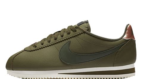 Nike Classic Cortez Leather Olive Bronze Where To Buy Av4618 300
