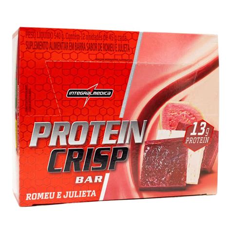 Barra De Proteína Crisp Sabor Romeu E Julieta Display 12x45g