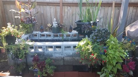 Another View Of My Cinder Block Pond R Ponds