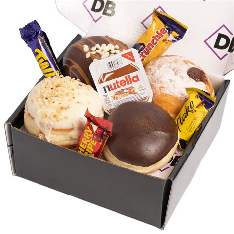 Box Of Chocolate Donuts Dessert Boxes