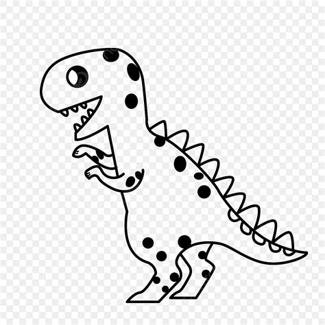 Dinosaur Clip Art Black And White