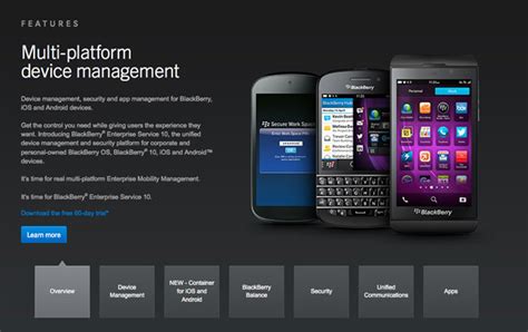 blackberry secure work space launches on ios android ubergizmo