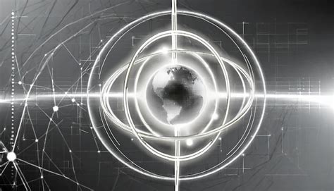 Premium Photo Power Energy Rotating Atom Cell Element Background