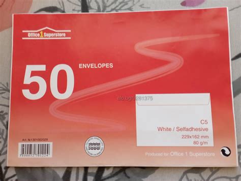 Пликове за писма различни размери със самозалепващи ленти Ученически пособия канцеларск