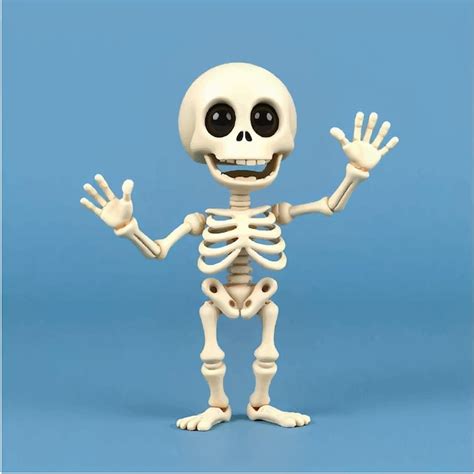 Skelleton 3d Vector Premium Ai Generated Vector