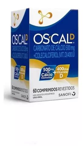 Os Cal D 500mg 400ui Caixa 60 Comprimidos Sanofi Original Parcelamento Sem Juros