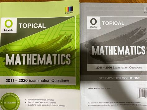 O Level Math Topical Olevel Topical Revision Notes Hobbies And Toys