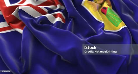 터크스 케이커스 제도 플래그 쓸 아름 답게 물결치는 매크로 클로즈업 샷 0명에 대한 스톡 사진 및 기타 이미지 0명 3차원 형태 Turks And Caicos