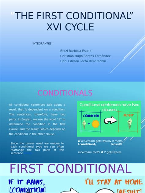 First Conditional Pdf Syntax Linguistics