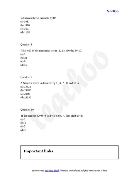 Prime Time Ganit Prakash Mcqs Download Pdf Worksheet For Class 6