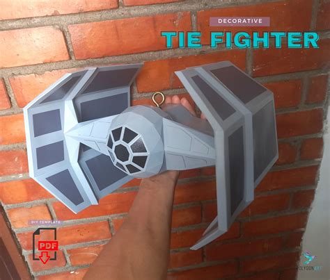 Tie Fighter Papercraft Star Wars Template Diy Star Wars Paper Craft