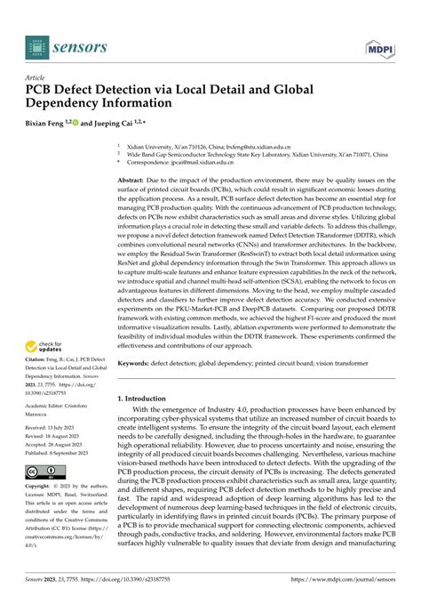 pdf pcb defect detection via local detail and global dependency