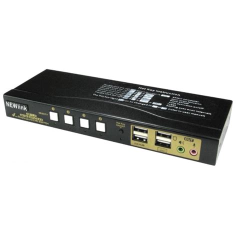 Klikk Computers Store Malta Newlink 4 Port Displayport Usb Kvm Switch