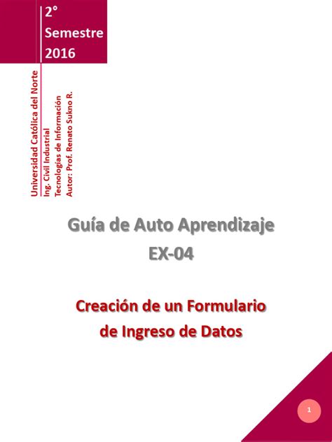 guia ex04 generar un formulario de ingreso de datos pdf microsoft