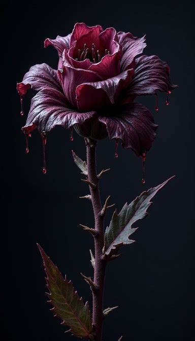 Free Bleeding Gothic Rose Image Download At Stockcake