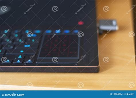 Touchpad With Touch Numeric Keypad Stock Image Image Of Notebook