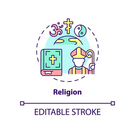 Religion Concept Icon Belief And Worship Social Cultural System