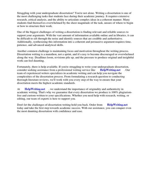 Undergraduate Dissertation Examples Pdf Pdf Thesis