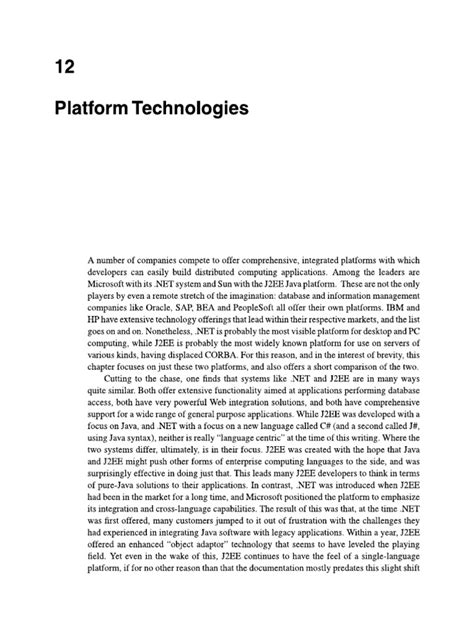 Platform Technologies Pdf