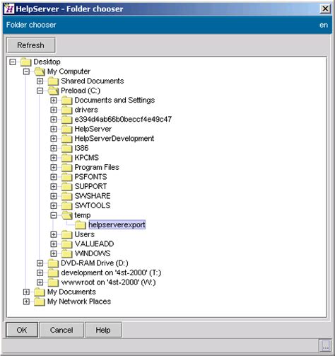Authoring Exporting Helpserver Xml