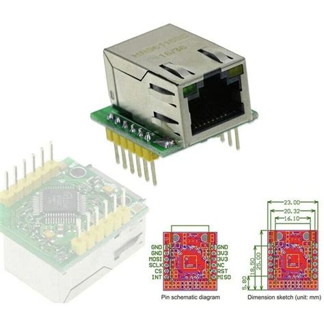 Usr Es1 W5500 Chip New Spi To Lan Ethernet Converter Tcp Ip Mod Networking