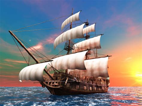 Обои море корабль парусник на рабочий стол