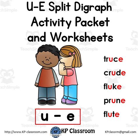 U E Split Digraph Activity Packet And Worksheets By Teach Simple