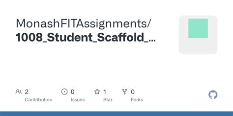 GitHub MonashFITAssignments Student Scaffold A S
